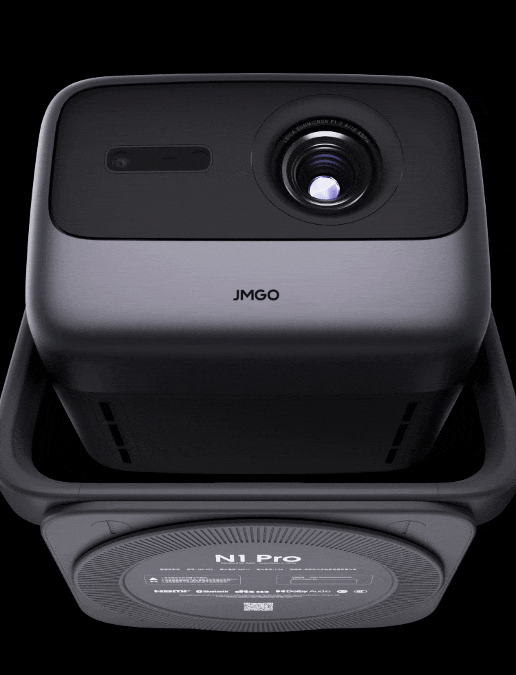 堅果JMGO N1 Pro三色激光雲台投影儀 家用超高清臥室智能投影機 支持多國語言(國際版) - JmGO